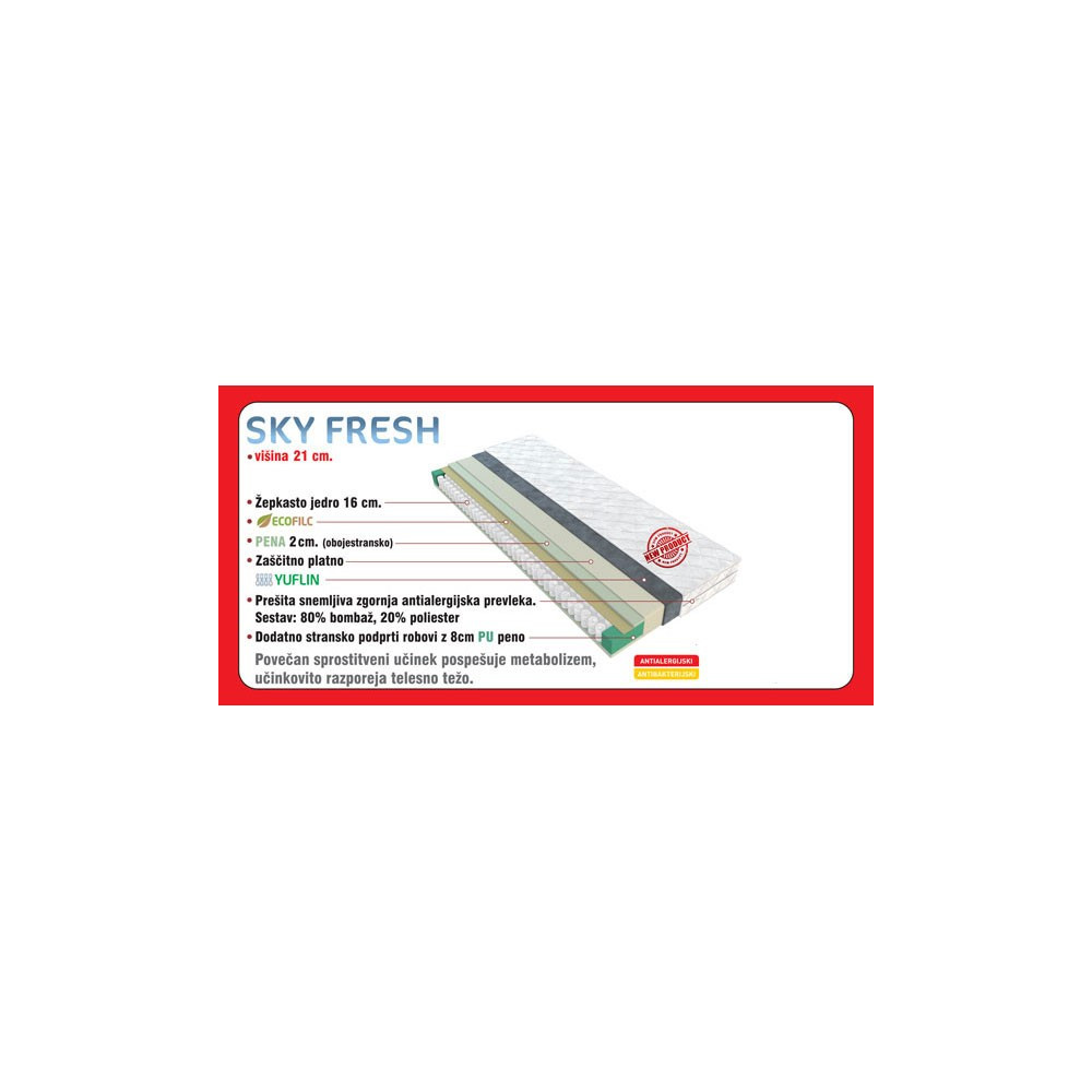 Vzmetnica SKY FRESH - Mplus2000 | salon pohištva, pohištvo